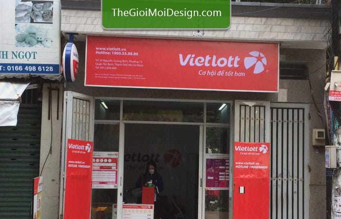 Thiết kế thi công bảng hiệu quảng cáo hệ thống xổ số Vietlott - TGMDesign
